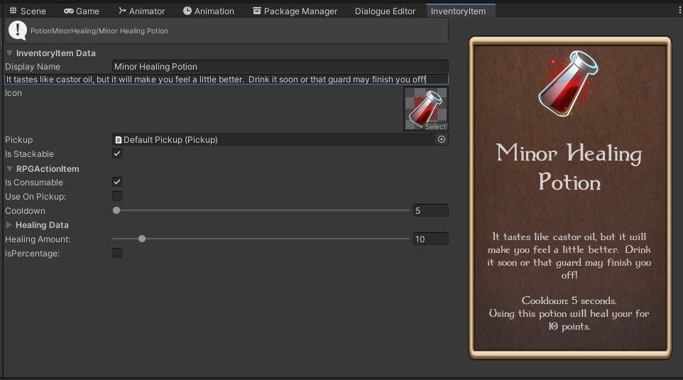 Creating an InventoryItem Editor Part 4 | GameDev.tv